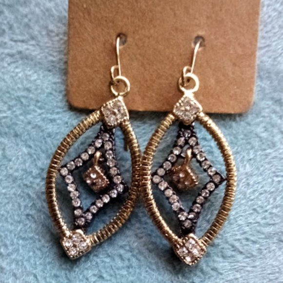 Jewelry | Antiquey Bedazzled Earrings | Poshmark